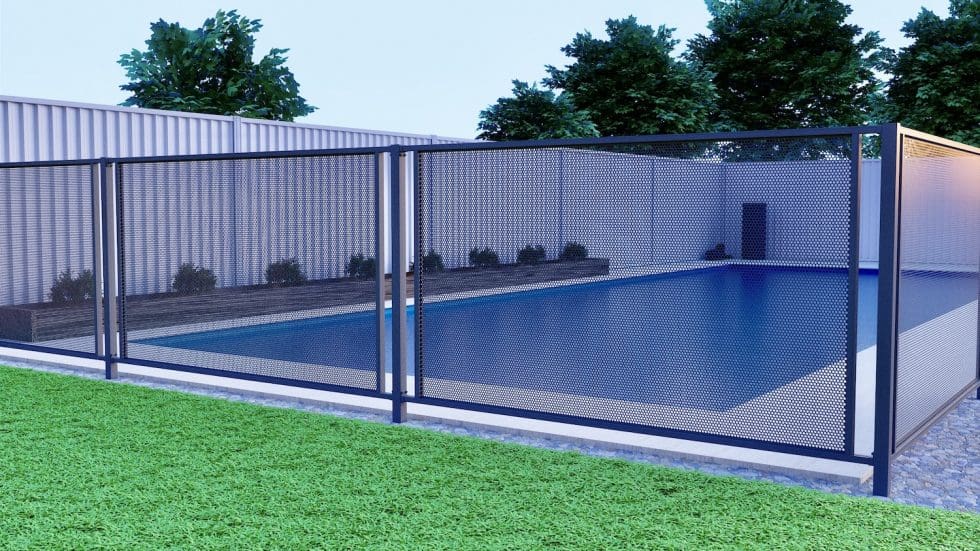 Premium Perforated Fencing - WA Glass Pool Fencing | Cheap glass pool ...